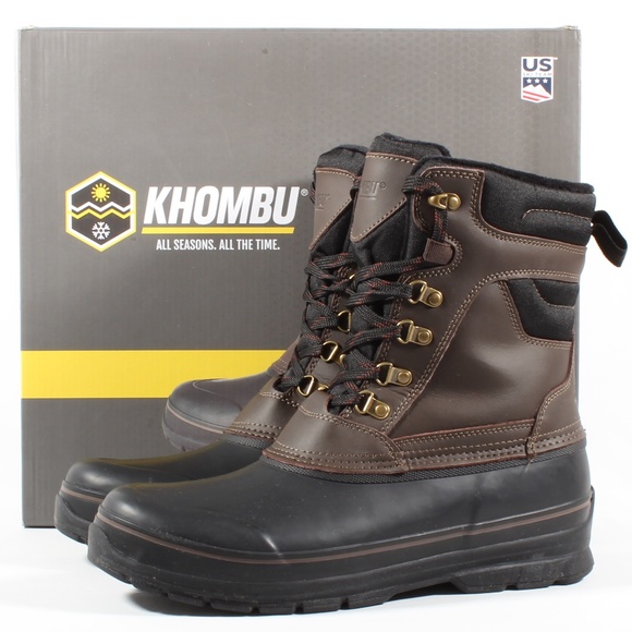 Khombu | Shoes | Khombu Mens Waterproof Leather Winter Duck Boots ...